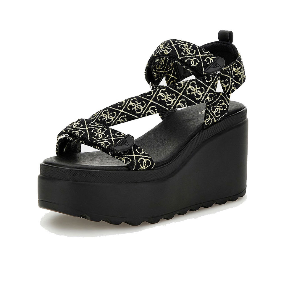 Sandali Donna con Zeppa GUESS linea Ocilia Colore Black s sconto ...